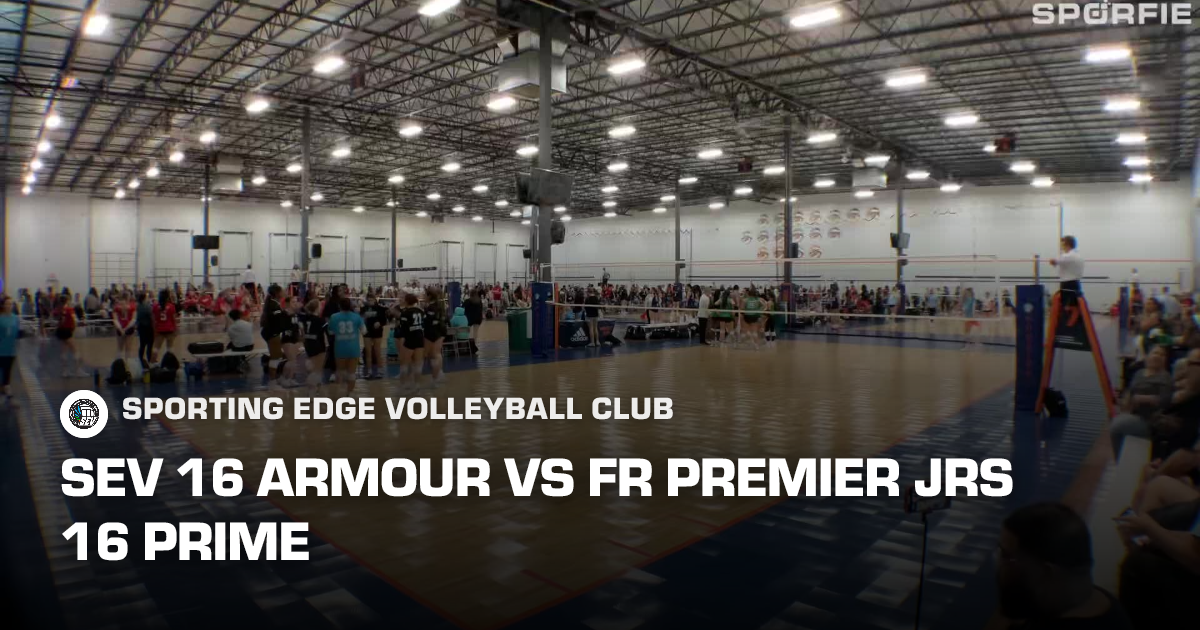 SEV 16 Armour vs FR Premier Jrs 16 Prime (Sporting Edge Volleyball Club ...