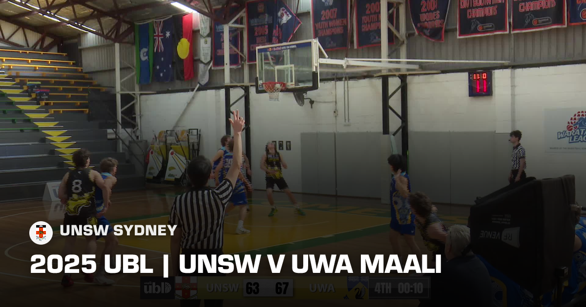 2025 UBL | UNSW v UWA Maali (UNSW Sydney) | UniSportTV