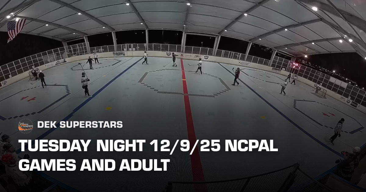 Tuesday Night 12/9/25 NCPAL Games and Adult (DEK Superstars) | Sporfie