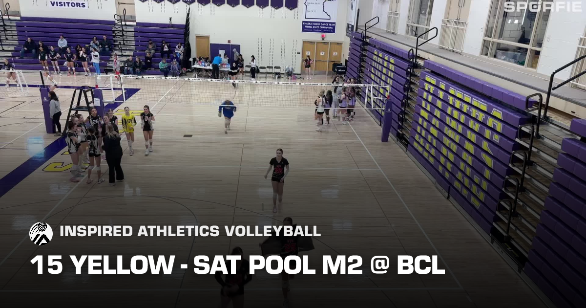 15 Yellow - Sat Pool M2 @ BCL (Inspired Athletics Volleyball) | Sporfie